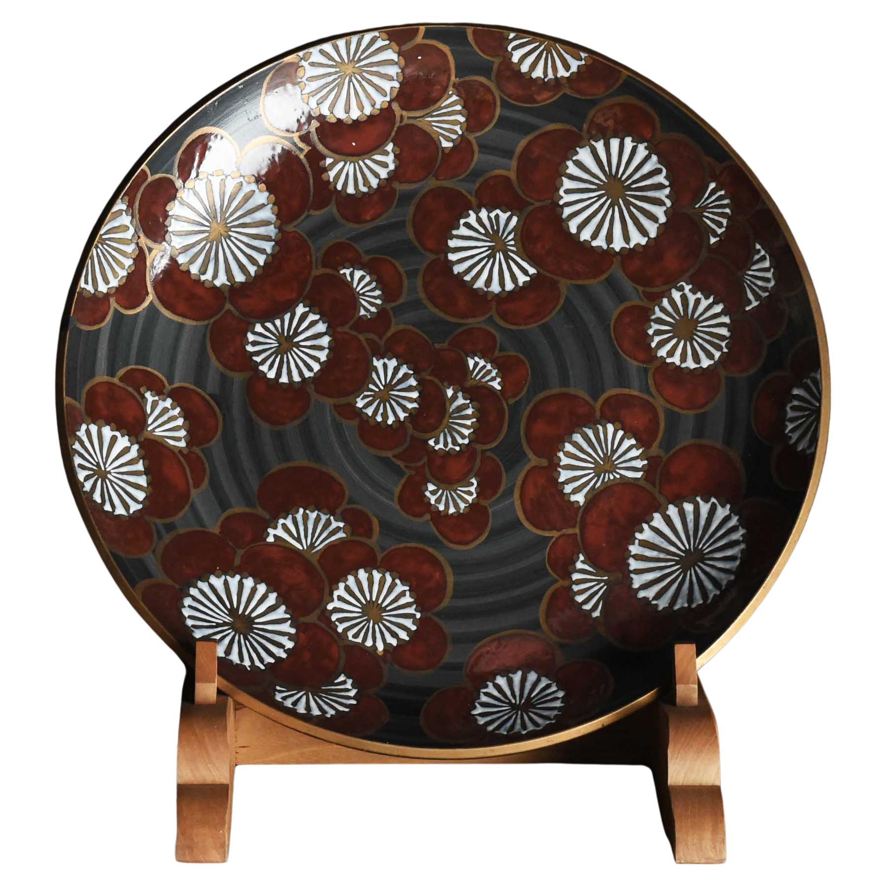 Japanese Arita Blue and White Ceramic Map Plate at 1stDibs