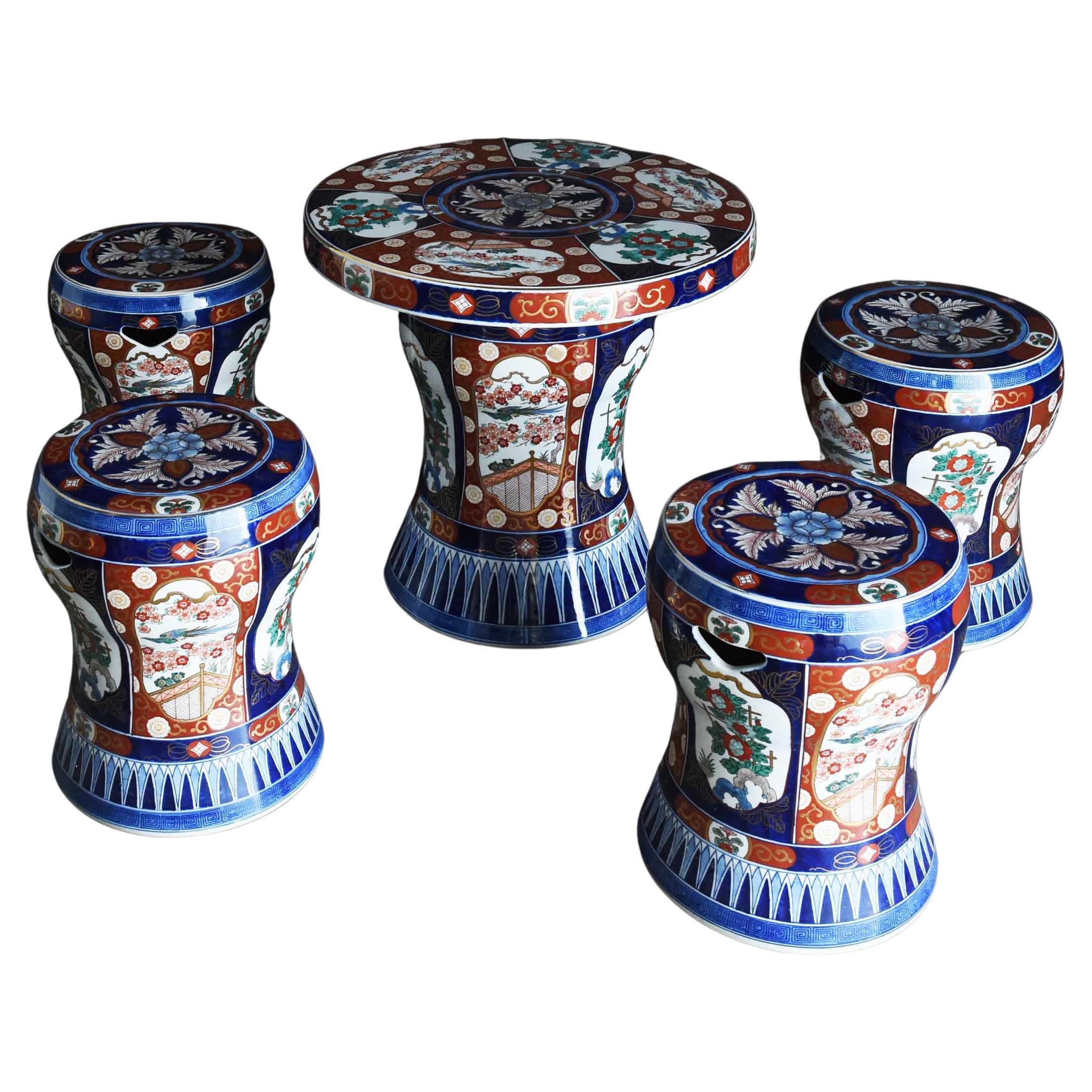 Japanese Arita "Somenishiki Madori" houou vase For Sale at 1stDibs