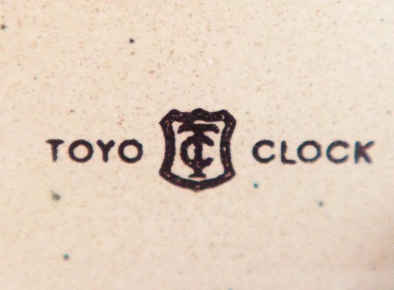 Japanese Art Deco Chrome and Copper Geometric Clock by Toyo For Sale at ...