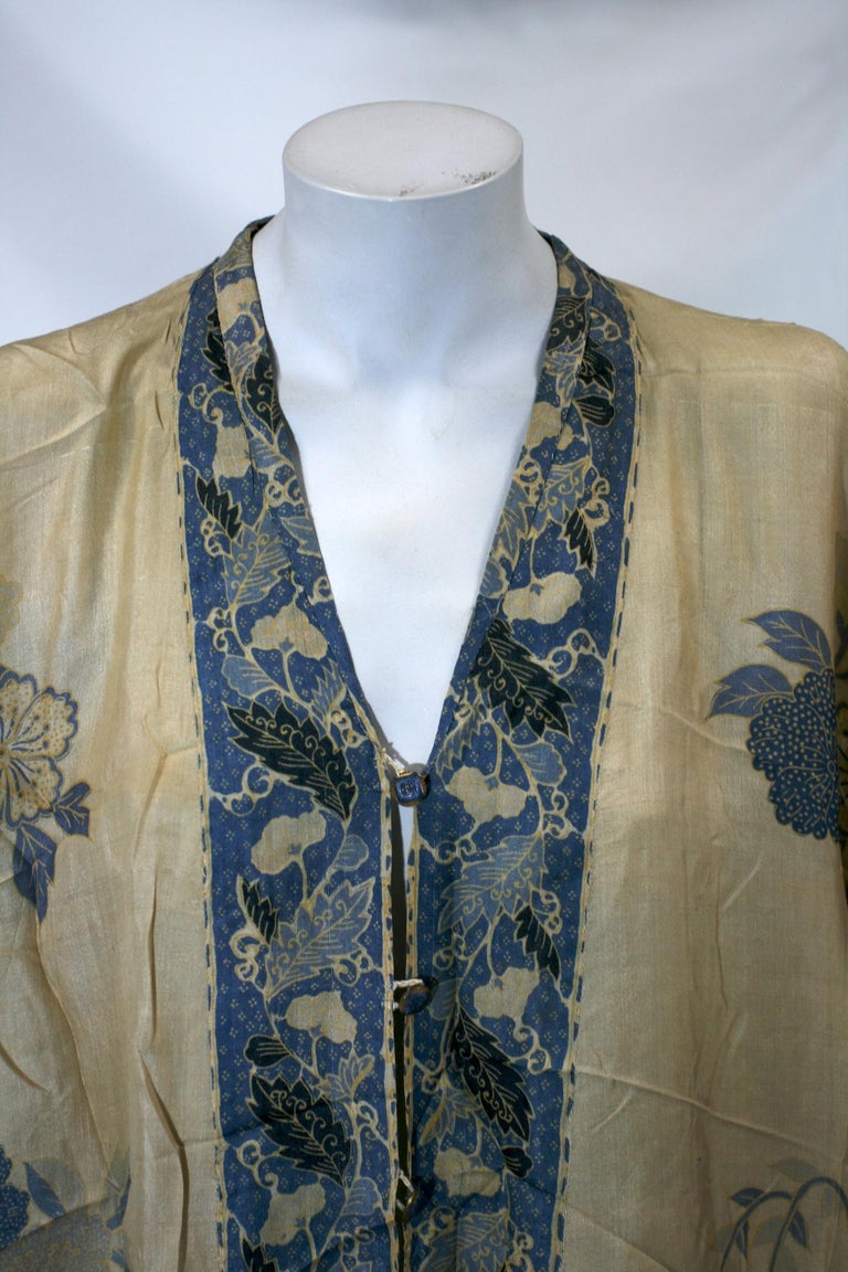 Japanese Art Deco Silk Pongee Loungewear at 1stDibs | japanese loungewear