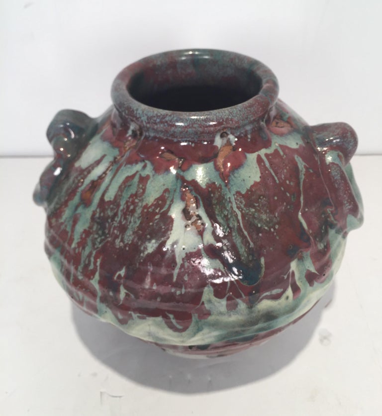 Japanese Art Pottery Sumida Gawa Vase For Sale at 1stDibs | sumida gawa ...