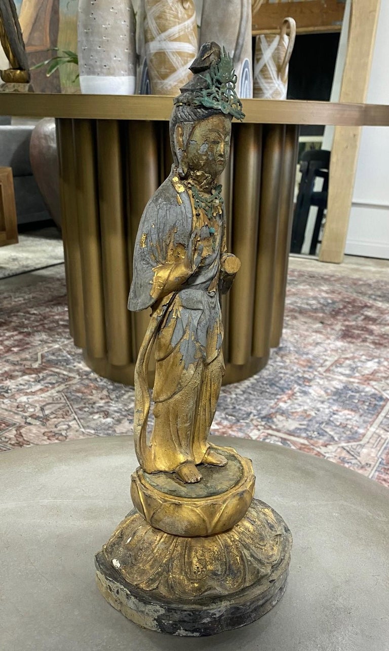 Japanese Asian Temple Shrine Edo Wood Kannon Bodhisattva Buddha Amida ...