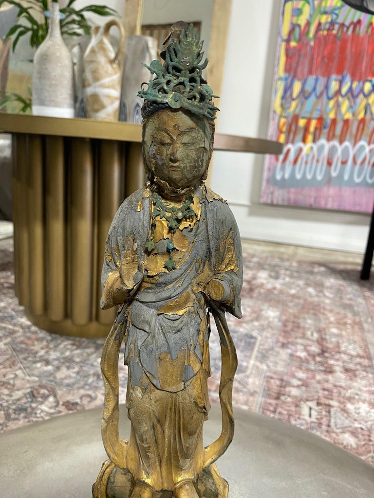 Japanese Asian Temple Shrine Edo Wood Kannon Bodhisattva Buddha Amida ...