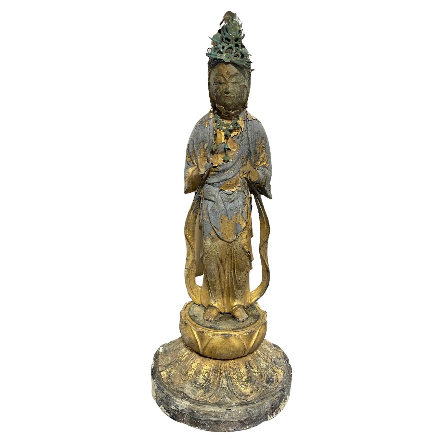 Edo Period Japanese Bodhisattva Shrine For Sale at 1stDibs