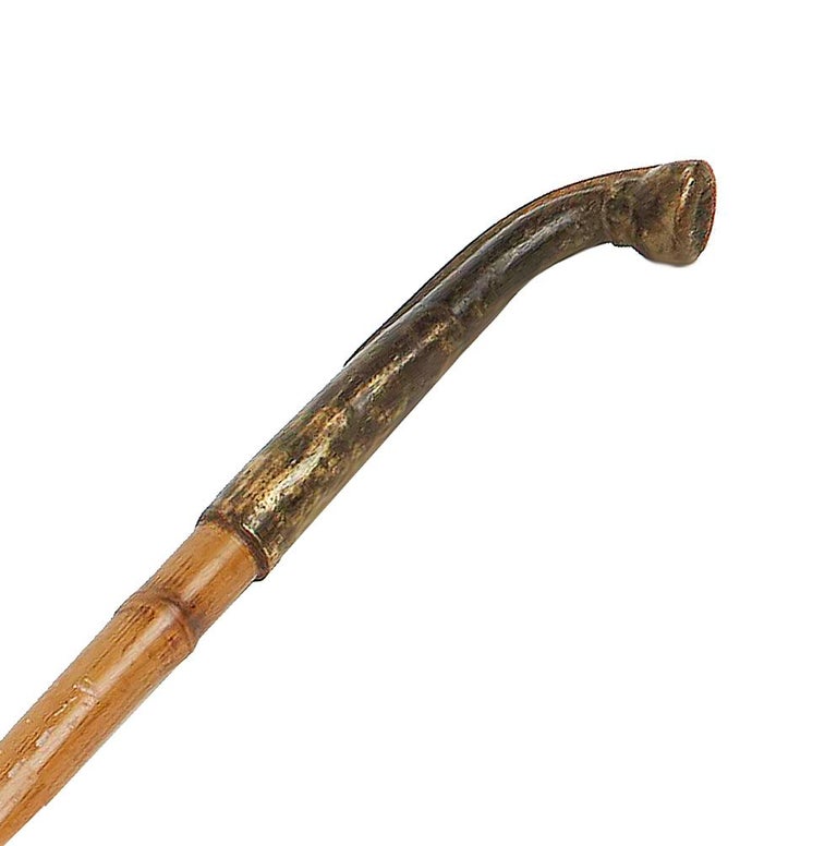 Japanese Bamboo and Brass Kiseru Pipe, Late 19th Century For Sale at ...