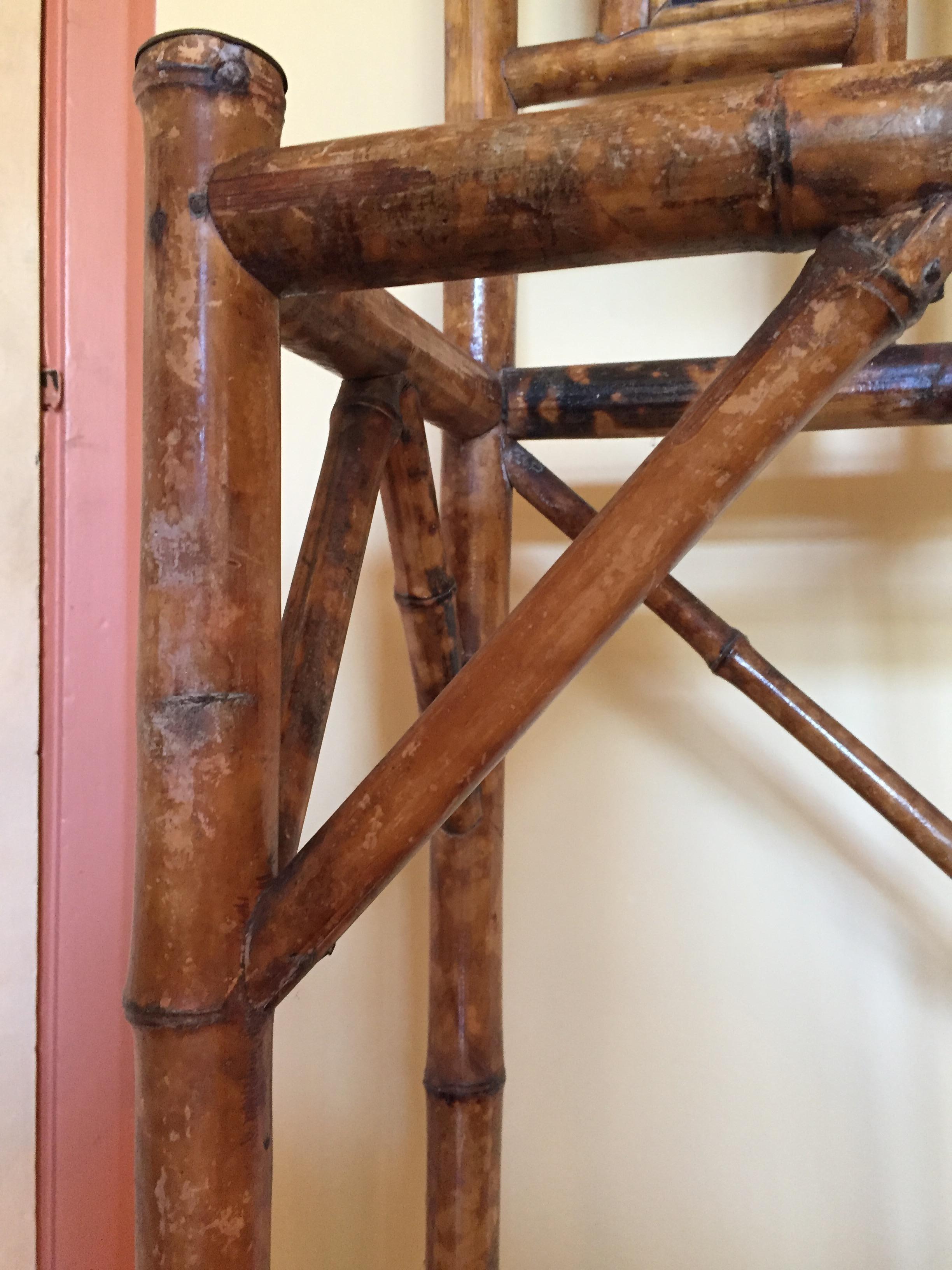 Japanese Bamboo and Lacquer Hall Stand, 19th Century Meiji Period ...