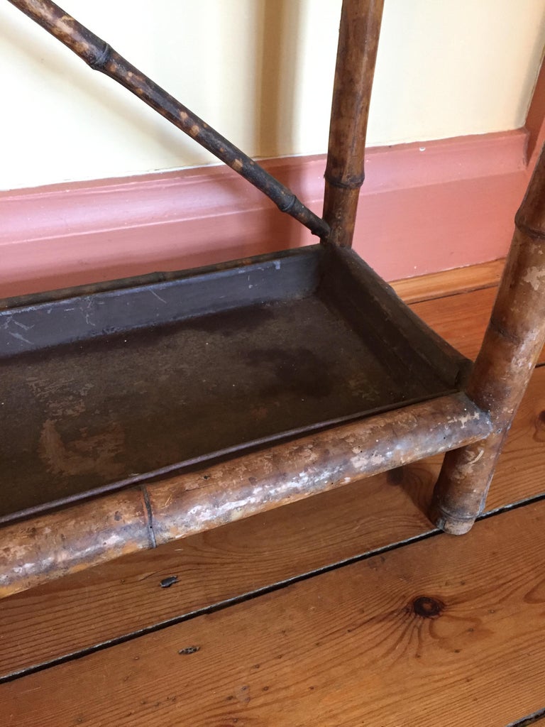 Japanese Bamboo and Lacquer Hall Stand, 19th Century Meiji Period ...