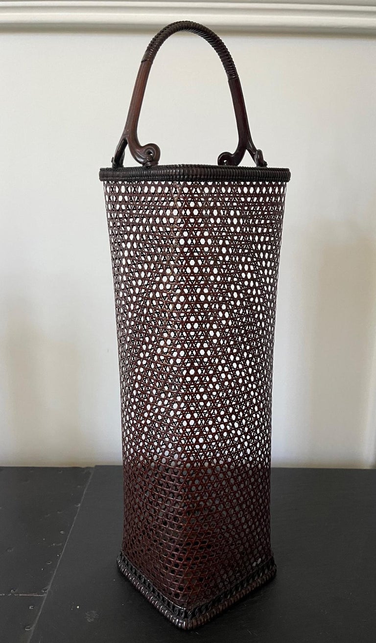 Japanese Bamboo Basket Ikebana by Tanabe Chikuunsai II For Sale at 1stDibs