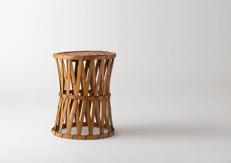 Japanese Bamboo Stool Attributed to Hosai Yokota For Sale at 1stDibs