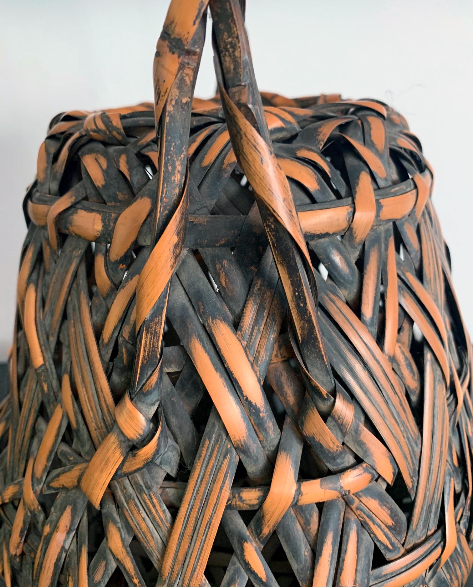 Japanese Bamboo Ikebana Basket by Iizuka Hochiku at 1stDibs