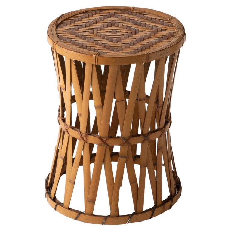 Japanese Bamboo Stool Attributed to Hosai Yokota For Sale at 1stDibs