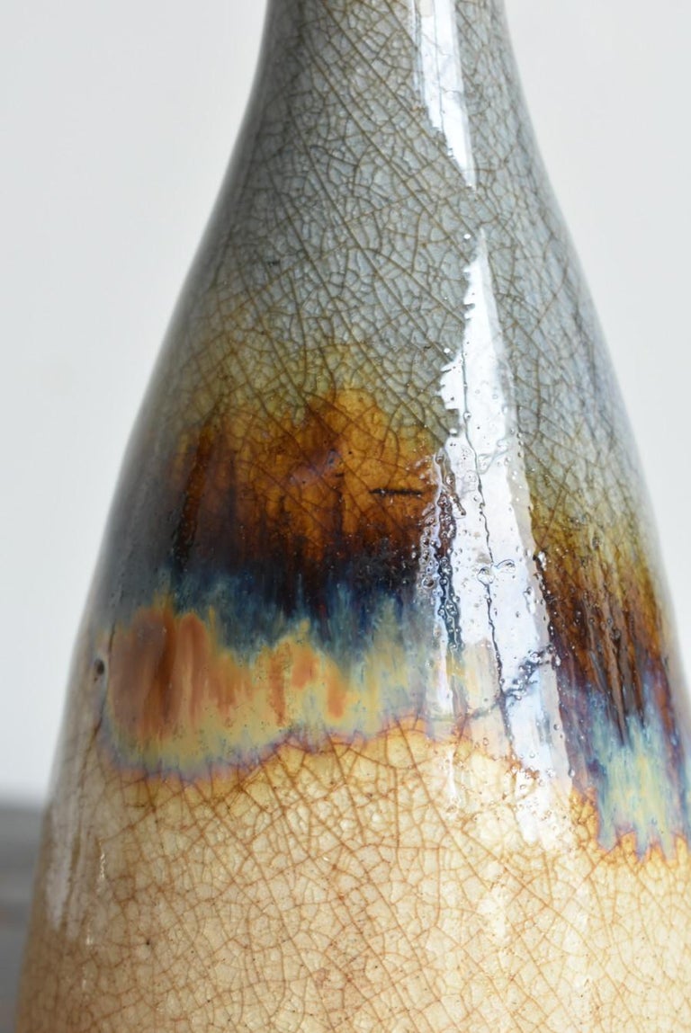 Japanese Beautiful Glaze Antique Pottery Vase/Edo Period/1800s/Aurora ...