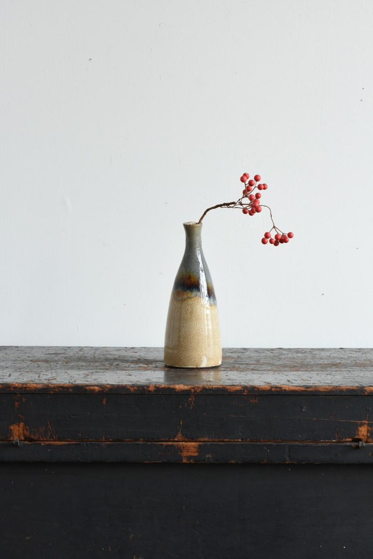 Japanese Beautiful Glaze Antique Pottery Vase/Edo Period/1800s/Aurora ...