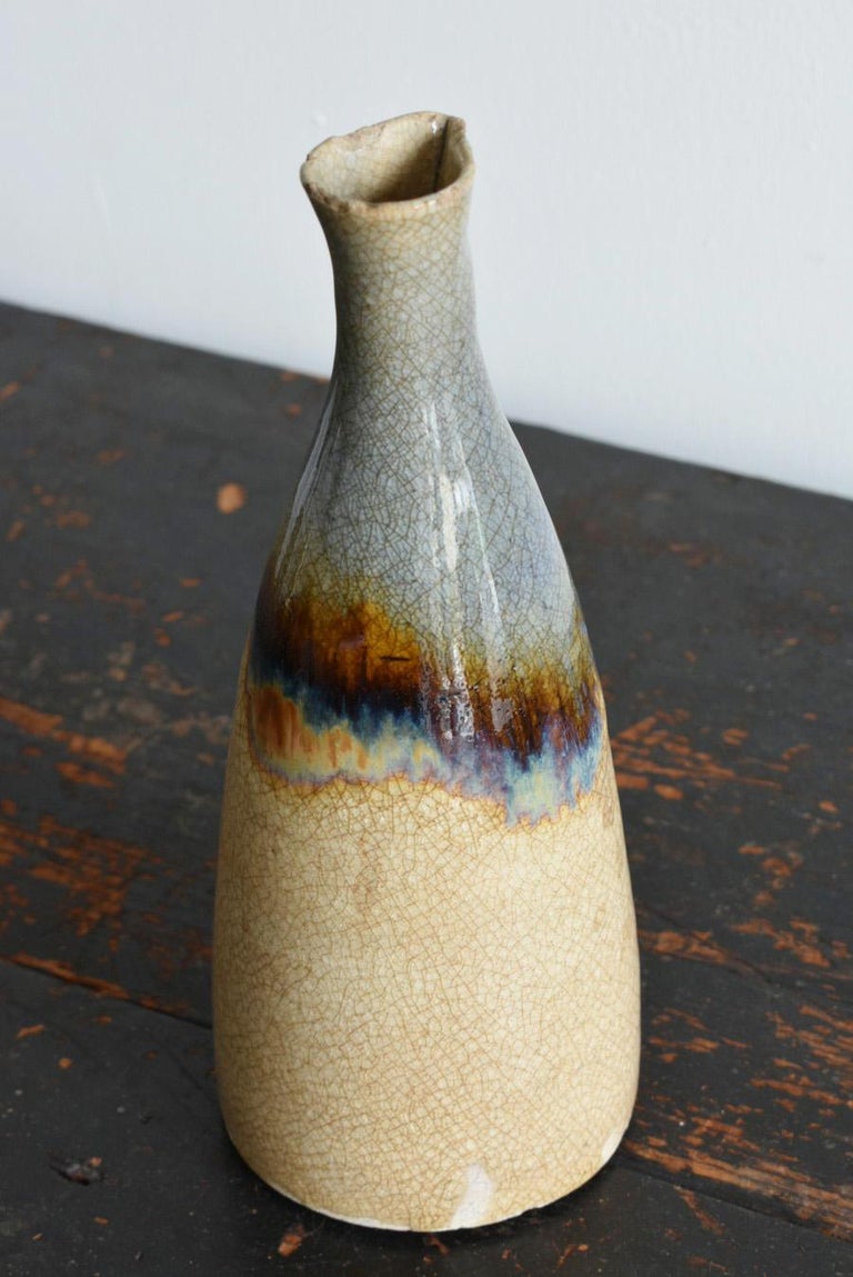 Japanese Beautiful Glaze Antique Pottery Vase/Edo Period/1800s/Aurora ...