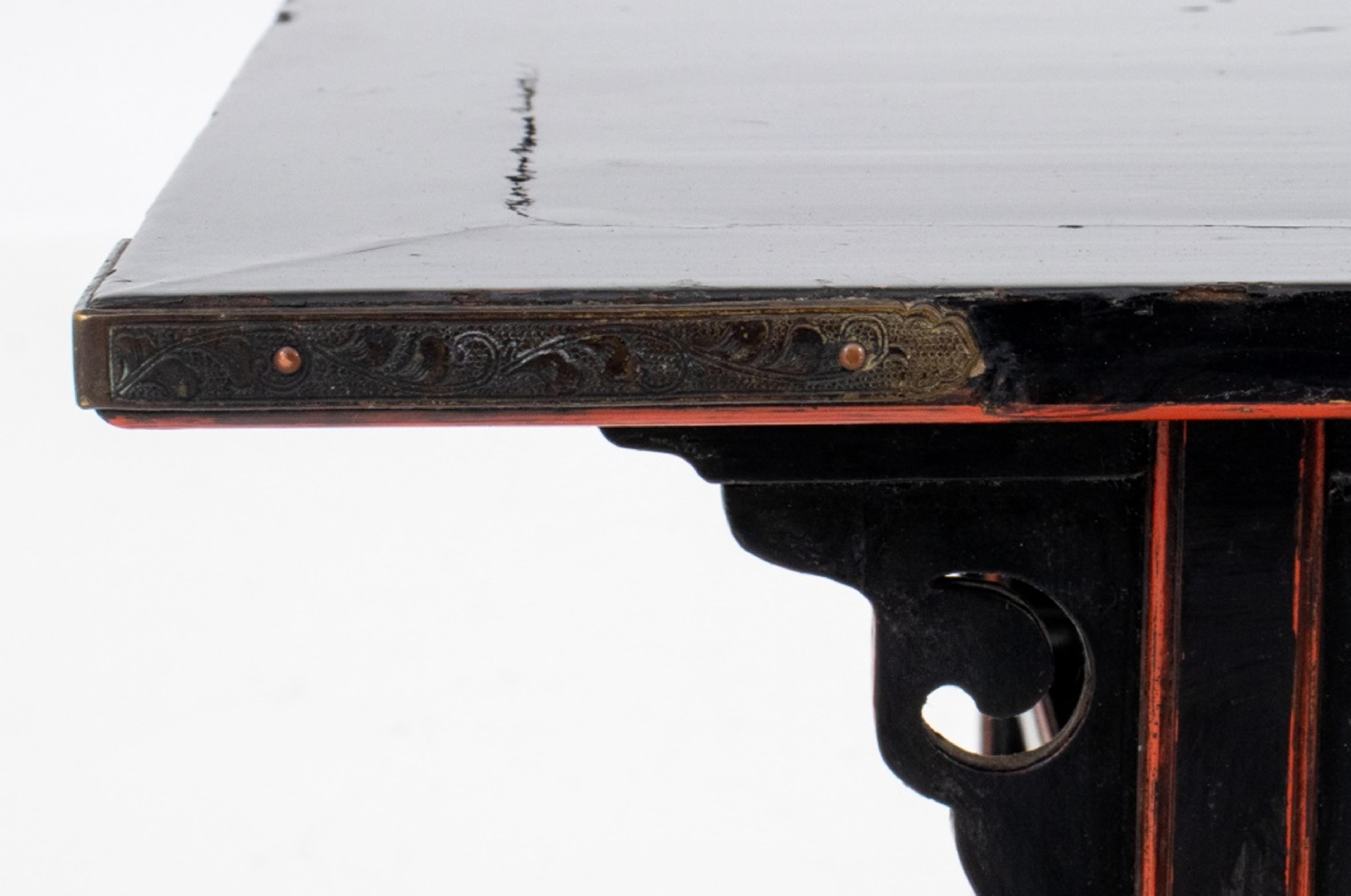 Japanese Black Lacquer Alter Table, 19th Century For Sale at 1stDibs