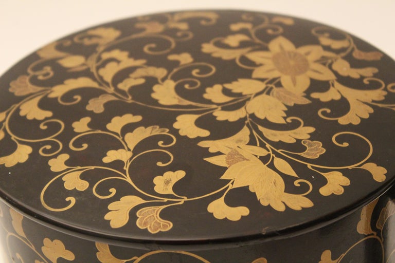 Japanese Black Lacquered Water Pot and Cover, circa 1900 at 1stDibs