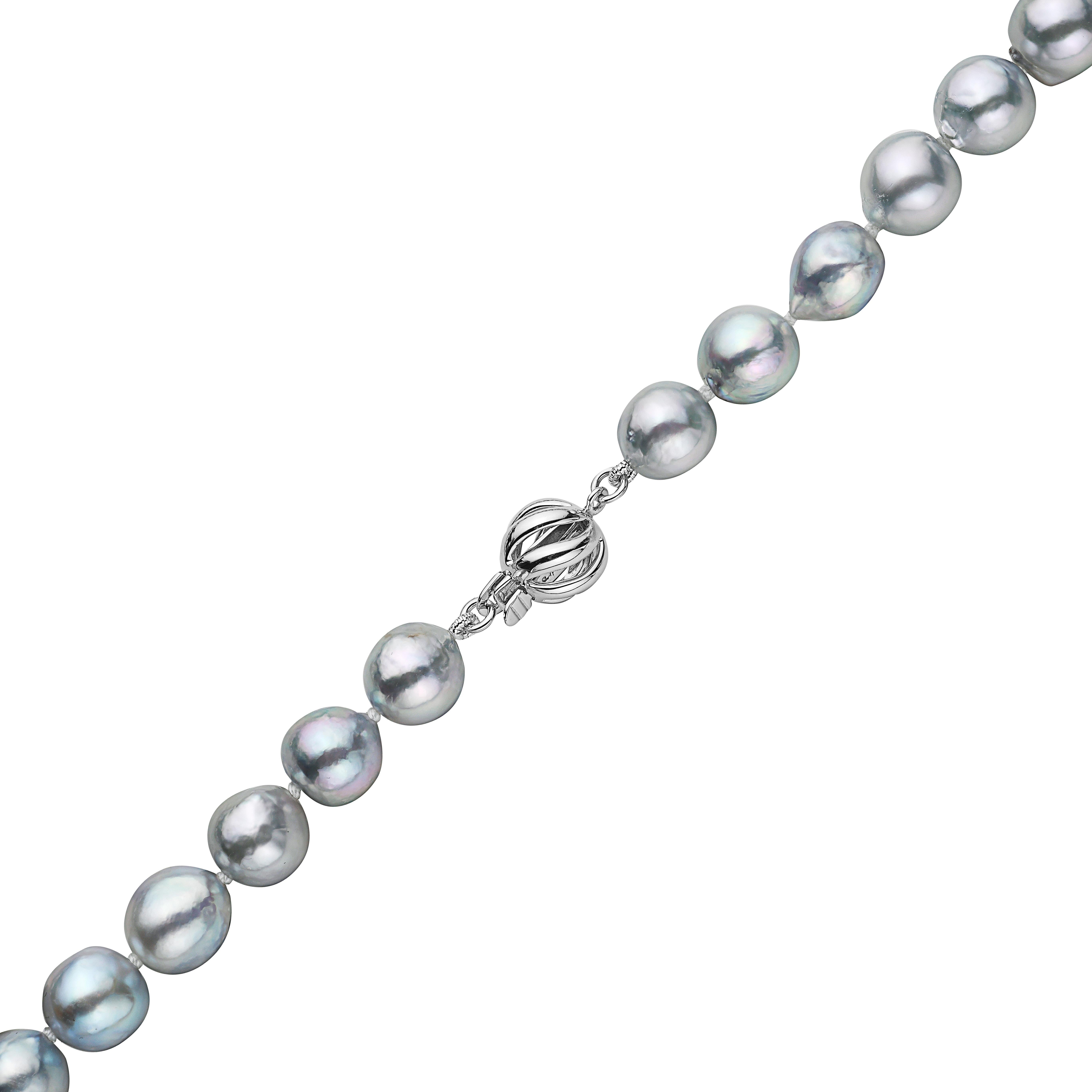 Japanese Blue Akoya Baroque Necklace For Sale at 1stDibs | akoya blue ...