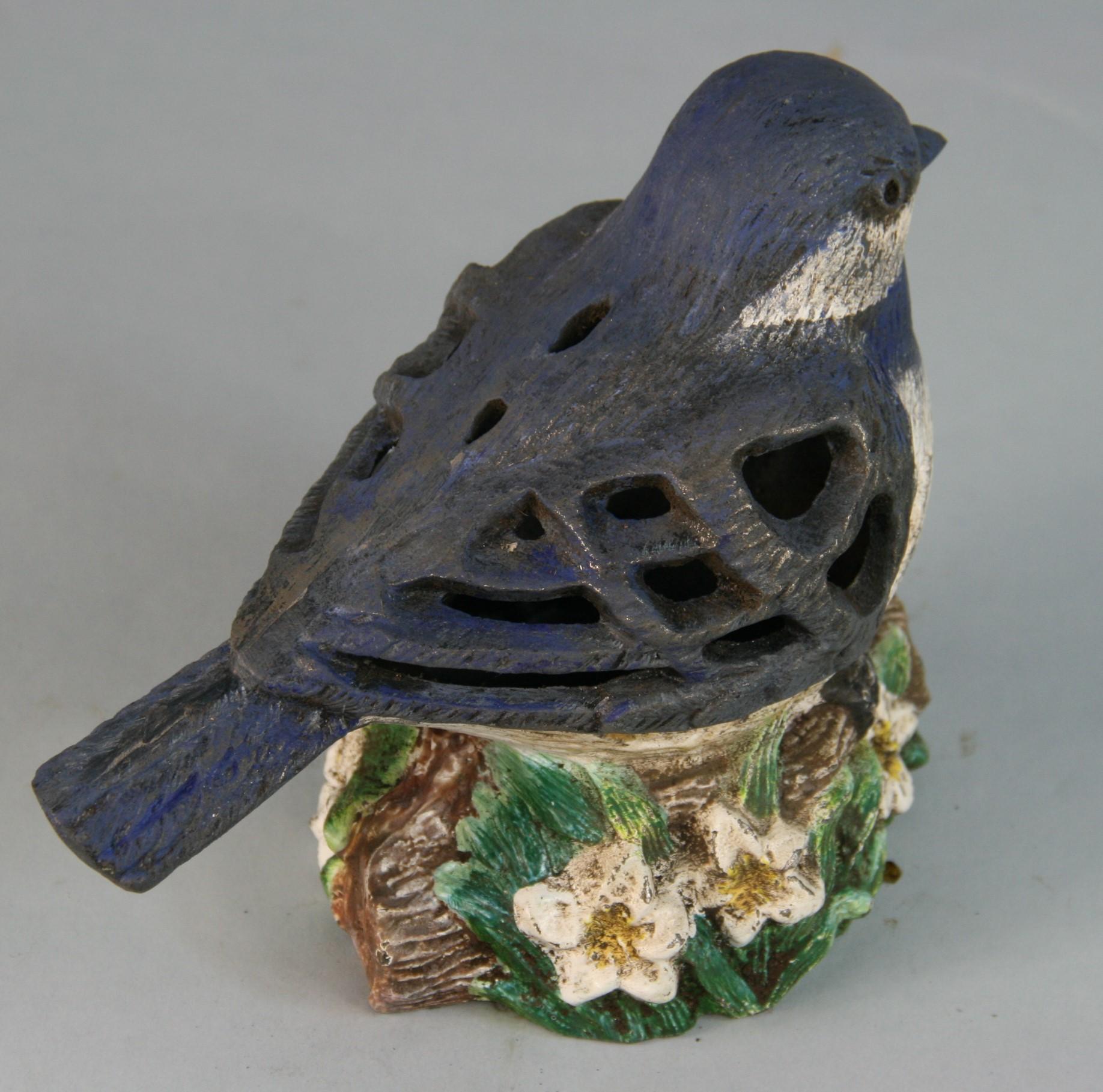 Japanese Blue Bird Garden Candle Lantern at 1stDibs | garden blue