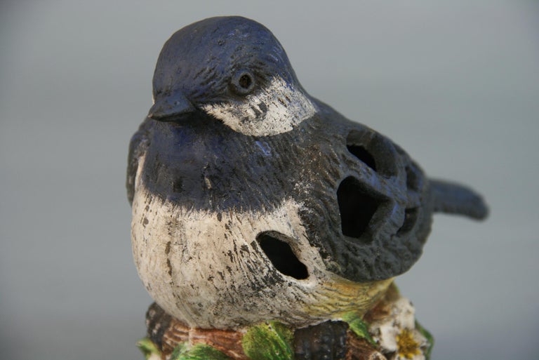 Japanese Blue Bird Garden Candle Lantern at 1stDibs