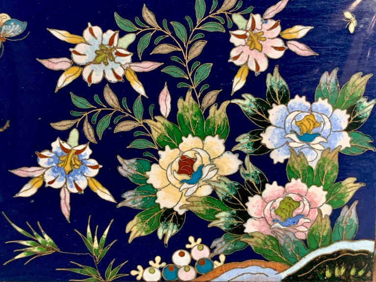 Japanese Blue Cloisonne Box, Meiji Period, circa 1910, Japan For Sale ...