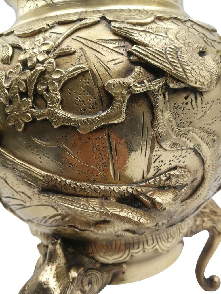 Japanese bronze Koro For Sale at 1stDibs