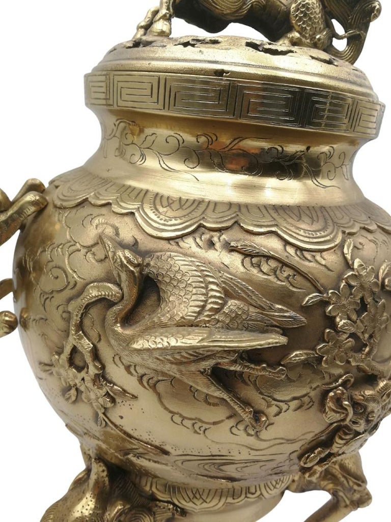 Japanese bronze Koro For Sale at 1stDibs