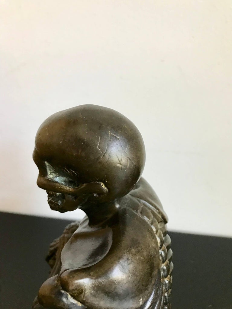 Japanese Bronze Skeleton in Monks Robes at 1stDibs