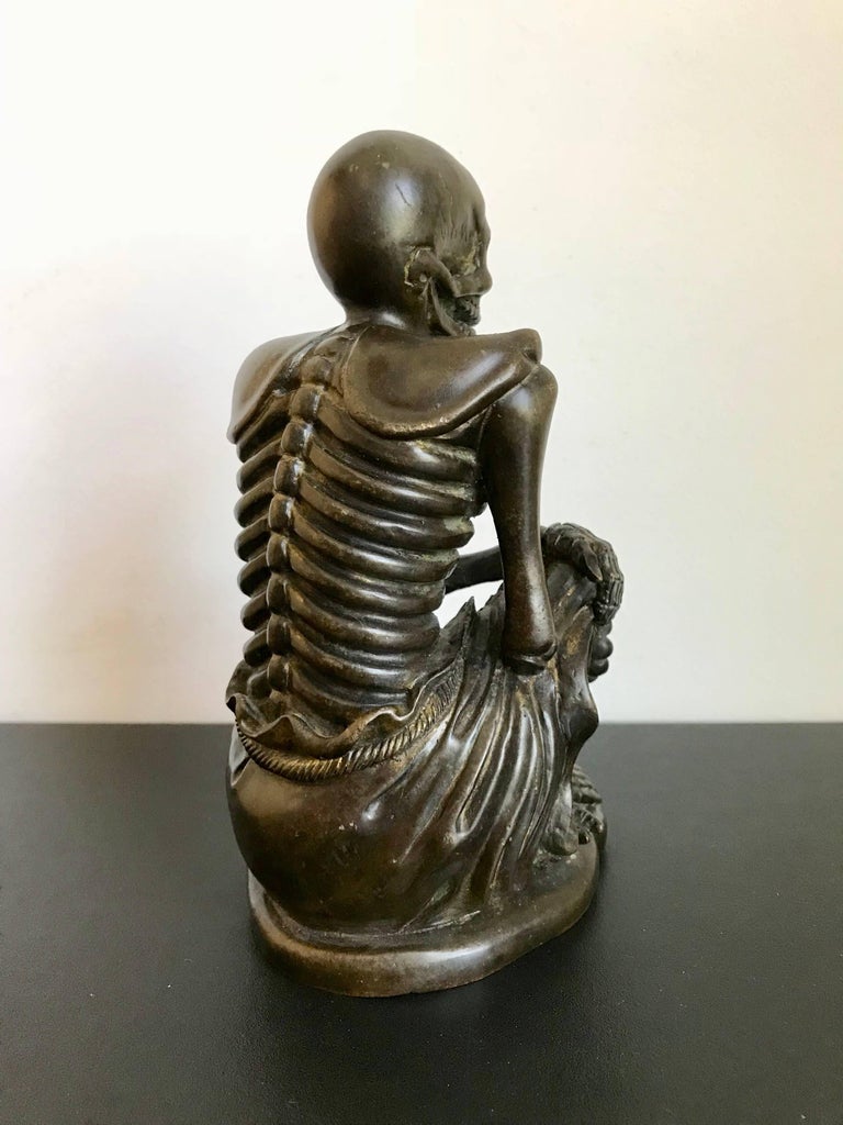 Japanese Bronze Skeleton in Monks Robes at 1stDibs | skeleton in robes