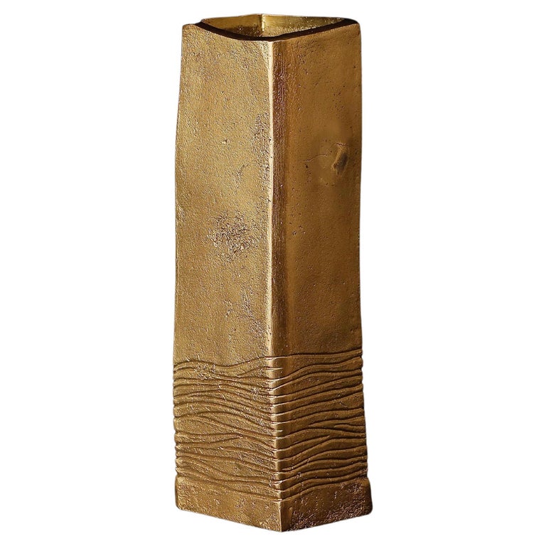 Japanese Bronze Vase Signed by Nitten Artist Hasegawa Masaya For Sale ...