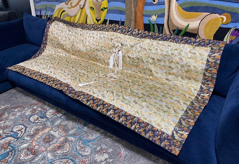 Japanese Buddhist Monk Priest 7 Column Silk Brocade Kesa Ceremonial ...