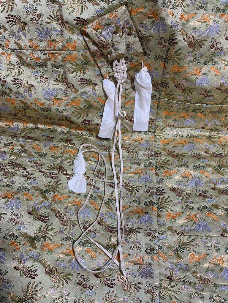 Japanese Buddhist Monk Priest 7 Column Silk Brocade Kesa Ceremonial ...