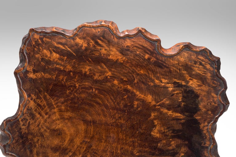 Japanese Burl Wood Tray / Stand at 1stDibs