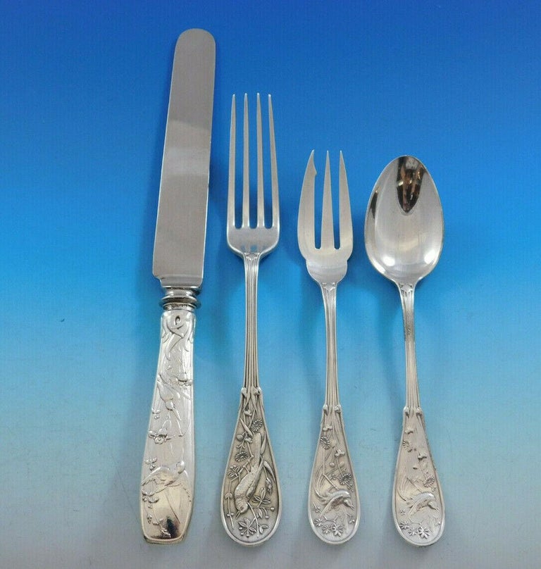 Japanese Tiffany and Co. Sterling Silver Flatware Set Service 108 Pc ...
