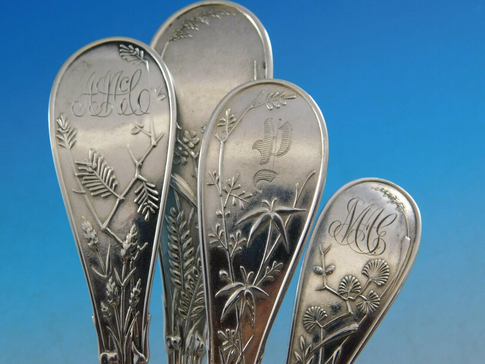 Japanese by Tiffany Co Sterling Silver Flatware Set Service 57 Pcs ...