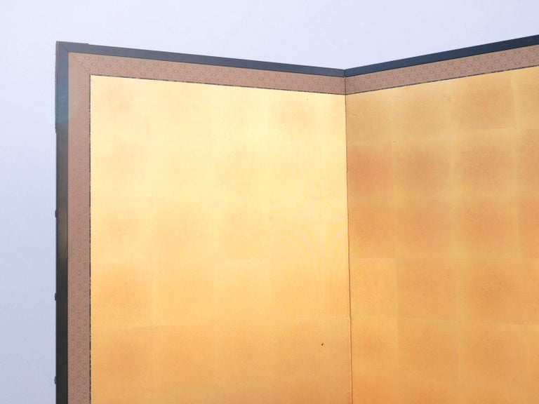 Japanese Byobu Golden Silkscreen Paravan, 1940s For Sale at 1stDibs ...