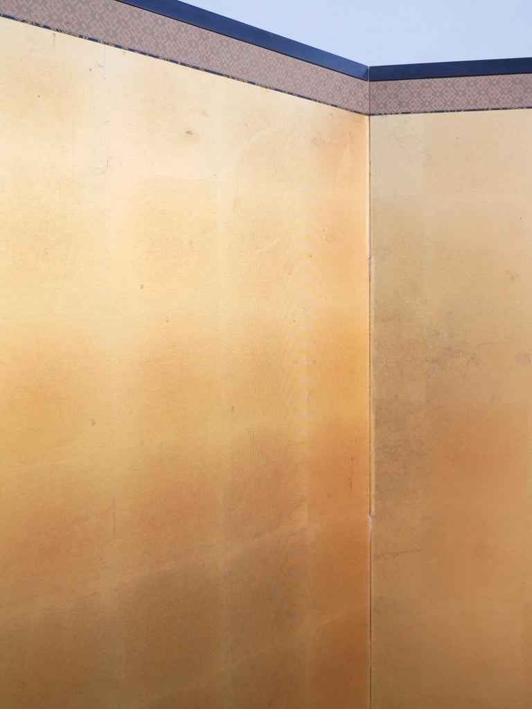 Japanese Byobu Golden Silkscreen Paravan, 1940s For Sale at 1stDibs ...