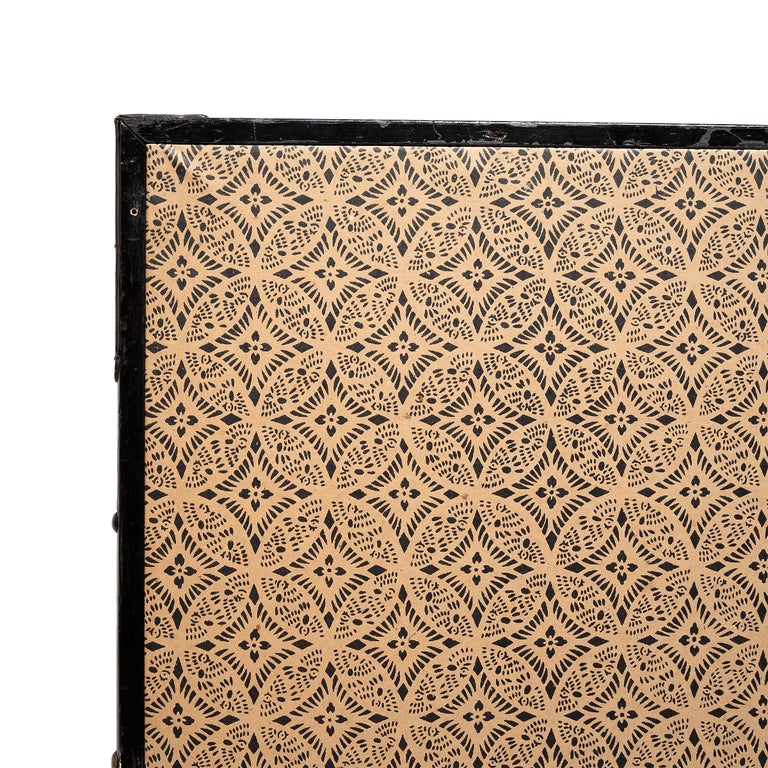 Japanese Byobu Screen with Silver Leaf Clouds, c. 1870 For Sale at 1stDibs