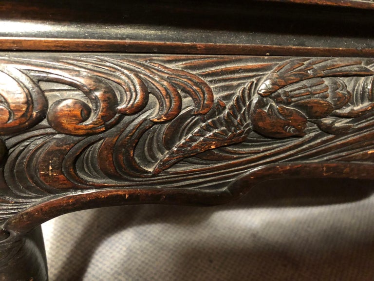 Japanese Carved Dragon Bench, Japan, circa 1900 at 1stDibs