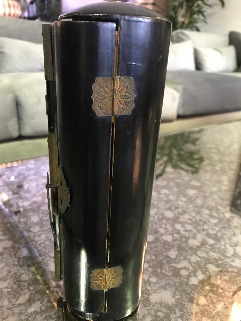 Japanese Carved Wood, Gilt and Lacquer Buddhist Traveling Zushi Shrine ...