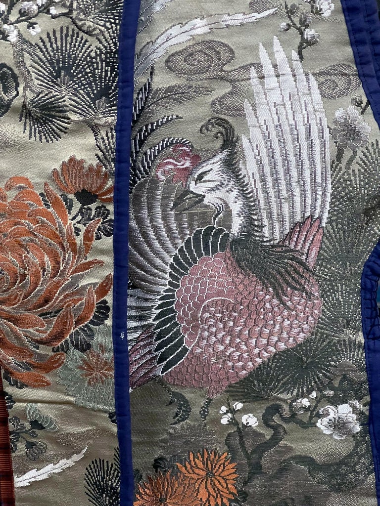 Japanese Ceremonial Brocade Jinbaori Vest Jacket For Sale at 1stDibs