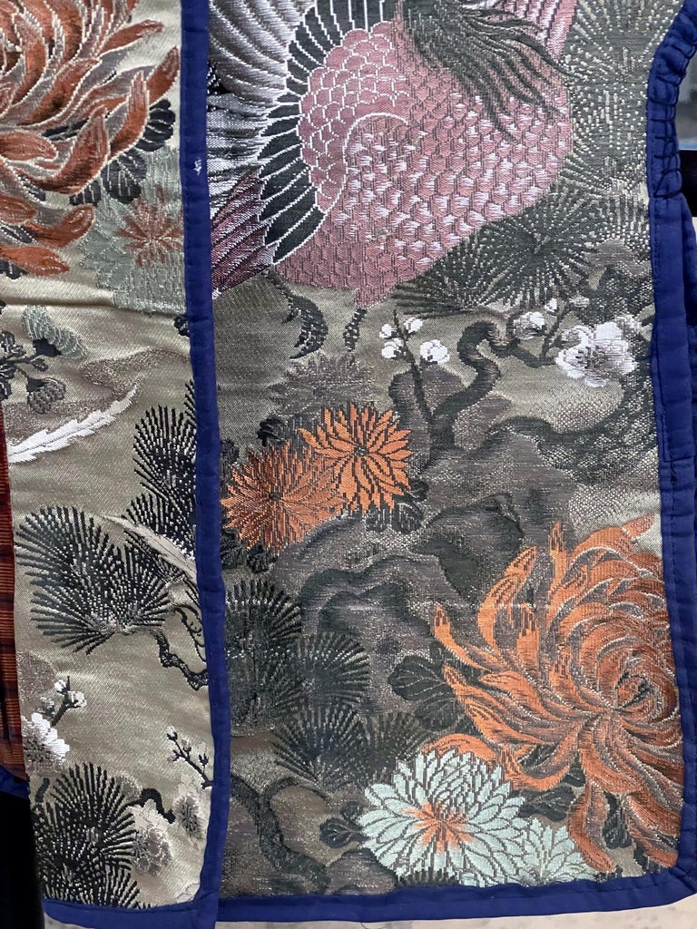 Japanese Ceremonial Brocade Jinbaori Vest Jacket For Sale at 1stDibs