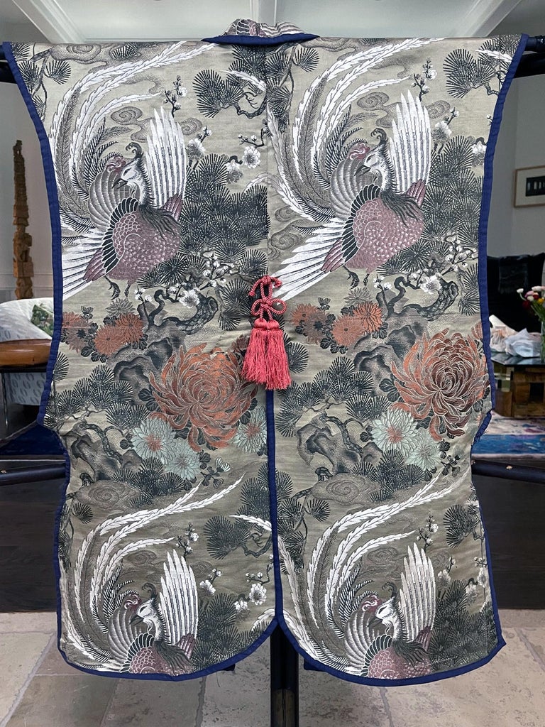 Japanese Ceremonial Brocade Jinbaori Vest Jacket For Sale at 1stDibs