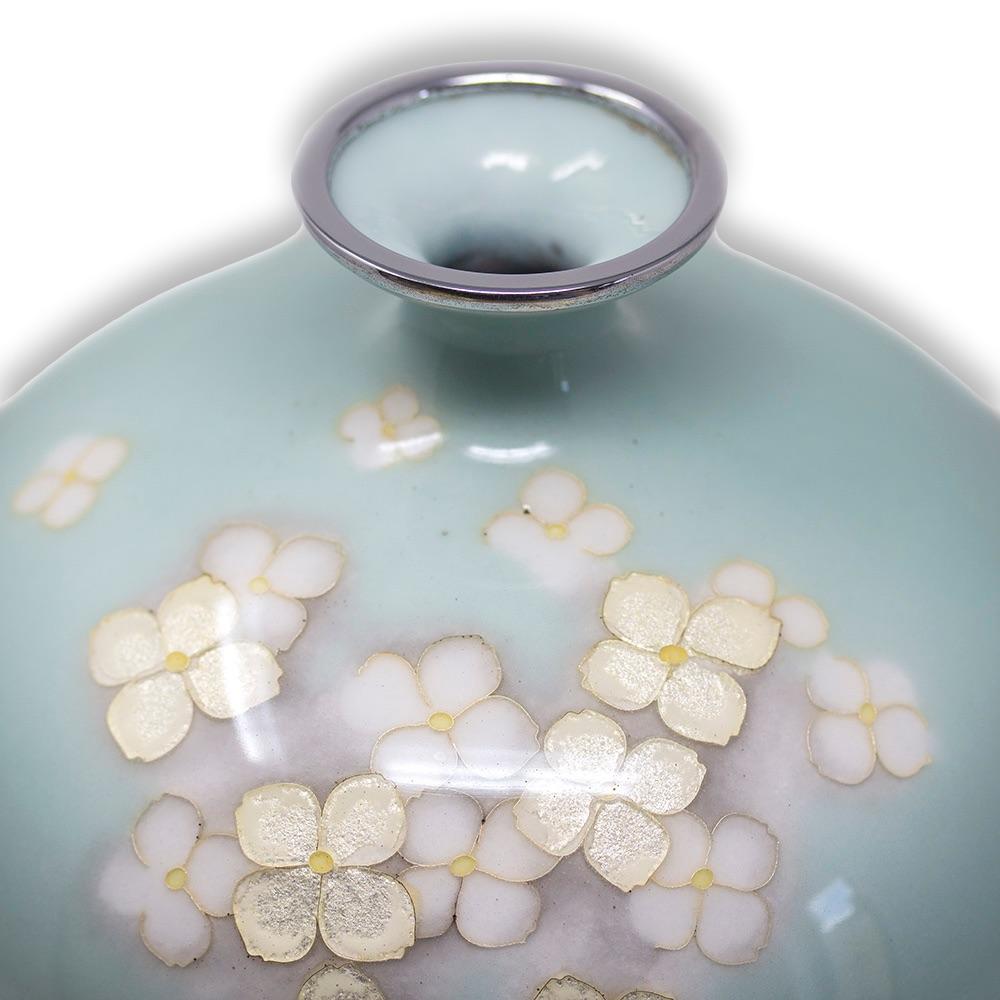 Japanese Cloisonne Enamel Ginbari Vase Signed Tamura at 1stDibs