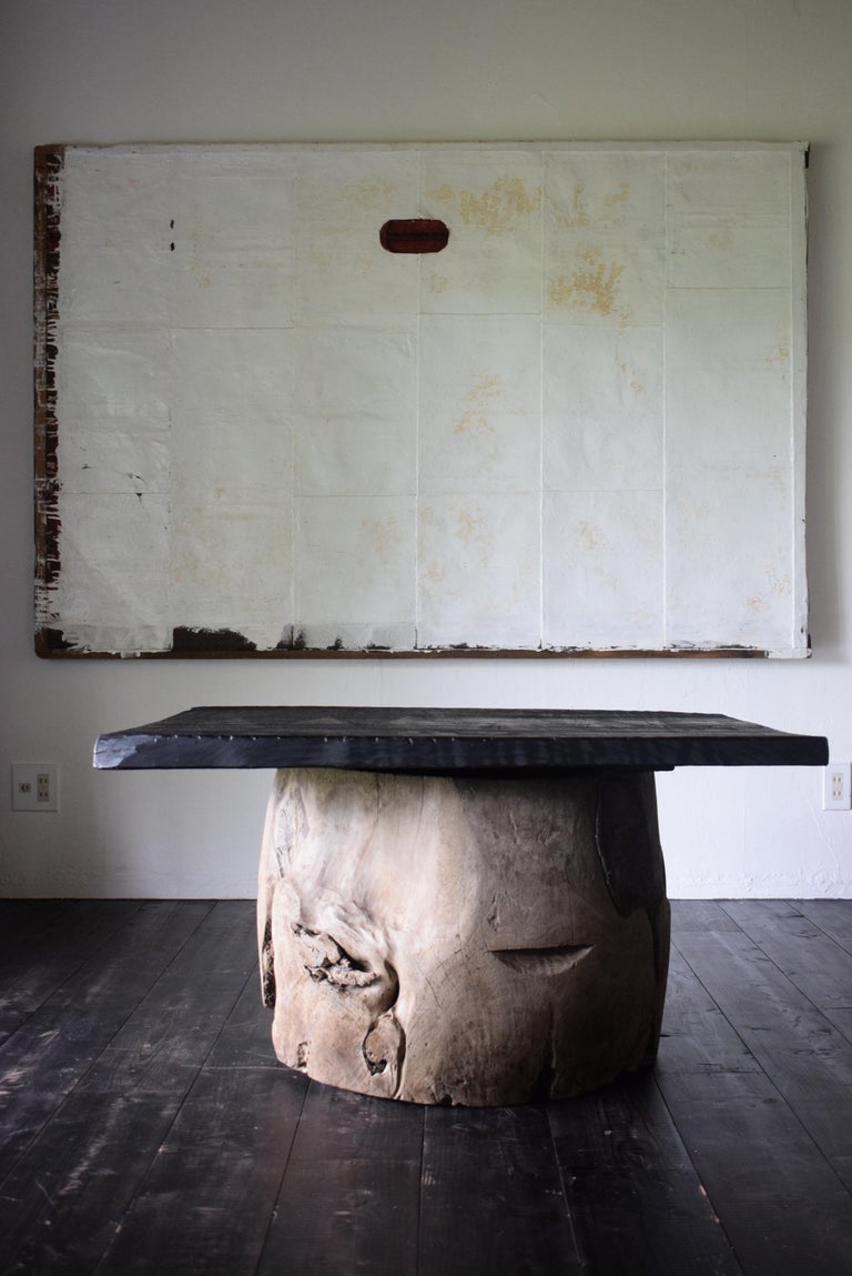 Japanese Coffee Table / Primitive Exhibition Stand Mingei at 1stDibs
