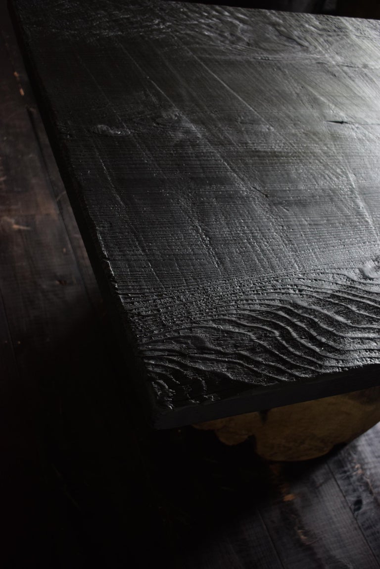 Japanese Coffee Table / Primitive Exhibition Stand Mingei at 1stDibs