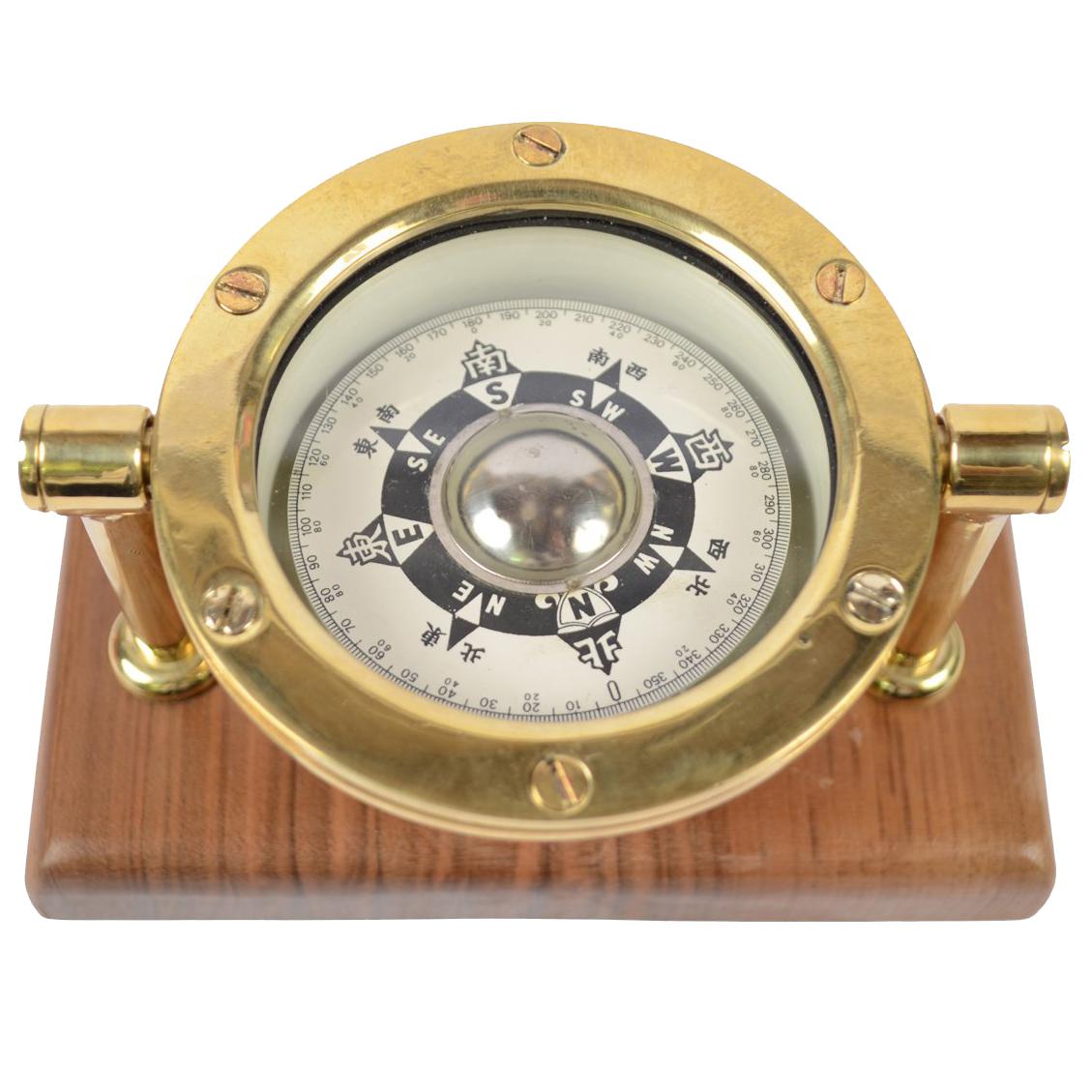 Brass Survey Compass the Magnapole at 1stdibs
