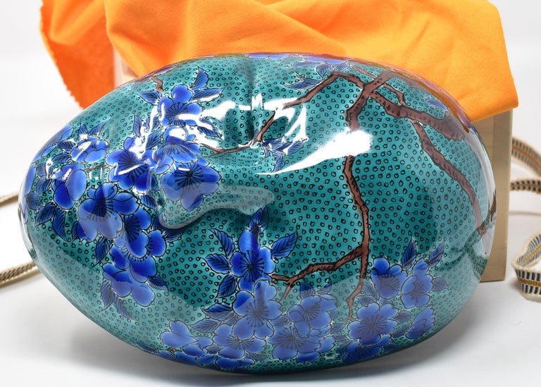 Green Blue Porcelain Mask by Japanese Master Artist For Sale at 1stDibs ...