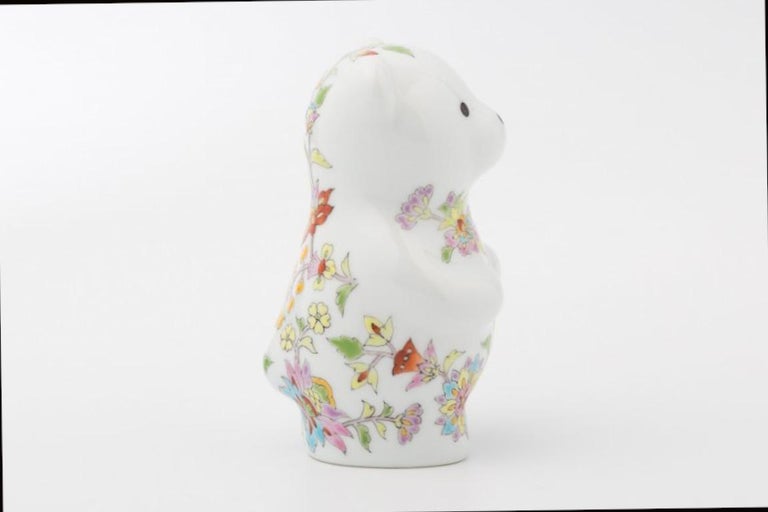 Japanese Contemporary Green Blue Porcelain Bear Sculpture, 1 For Sale ...