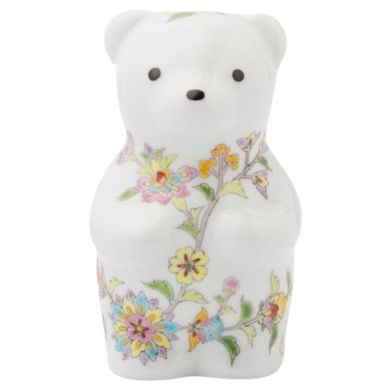 Japanese Contemporary Green Blue Porcelain Bear Sculpture, 1 For Sale ...