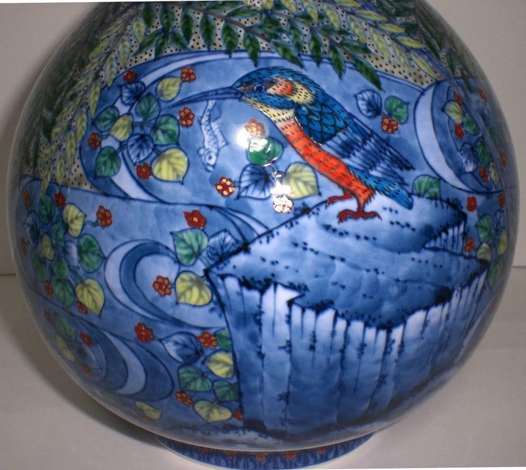 Contemporary Large Porcelain Vase by Japanese Master Artist For Sale at ...